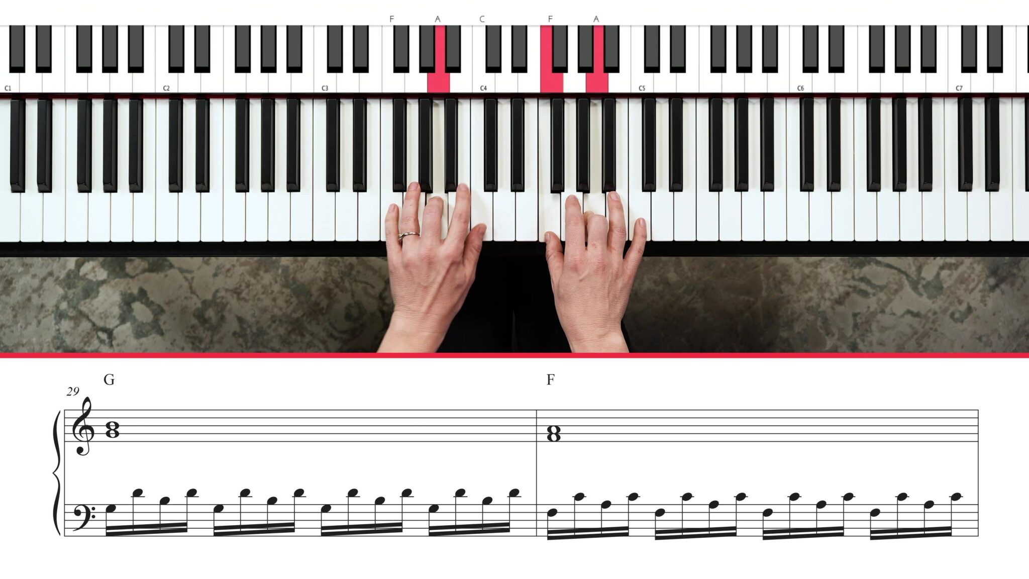 Beautiful Piano Chord Patterns - Beginner Lesson